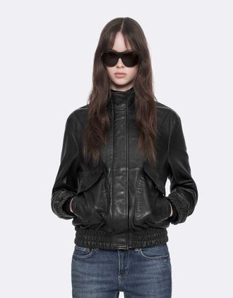 AllSaints Colebrooke Bomberjacke in Schwarz