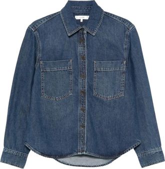 Frame Denim Femme, Blouses et Chemises, Bleu, Taille: 40 FR Chemise en jean