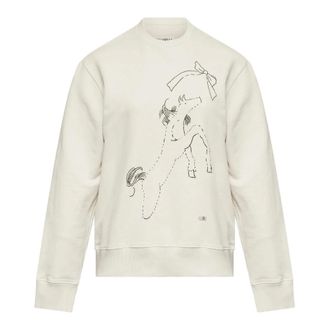 Maison Margiela Femme, Sweatshirts et sweats &agrave; capuche, Beige, Taille: 36 FR SweaT-shirts