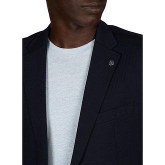 Pierre Cardin Blazer droit textur&eacute; en coton m&eacute;lang&eacute;