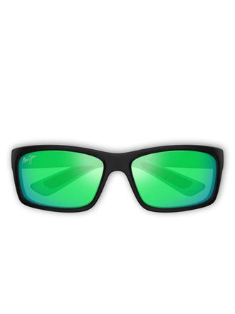 Maui Jim Sonnenbrille mit eckigem Gestell - Schwarz