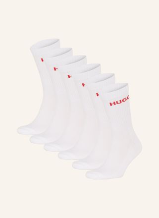 HUGO BOSS Hugo 6er-Pack Str&uuml;mpfe weiss