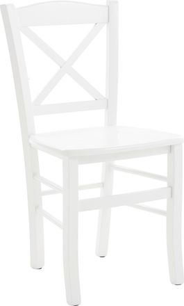 Landscape Stuhl, Wei&szlig;, Holz, Buche, massiv, eckig, 42x87.5x46.5 cm, Esszimmer, St&uuml;hle, Esszimmerst&uuml;hle, Vierfu&szlig;st&uuml;hle