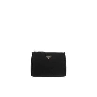 Prada Umh&auml;ngetasche aus Re-Nylon und Saffiano-Leder - - Bags - Herren - Schwarzk - ONE SIZE