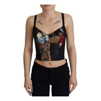Dolce & Gabbana &Auml;rmellose Oberteile - - Tops - Damen - Mehrfarbig - 2XS