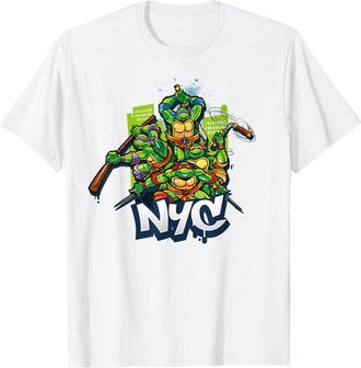 Teenage Mutant Ninja Turtles TMNT Teenage Mutant Ninja Turtles Street NYC Klassischer Comic T-Shirt