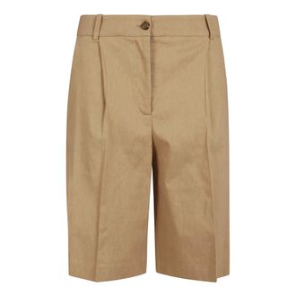 Pinko Pinko, Femme, Shorts, Brun, Taille: 40 FR Bryana Bermuda Lino Stretch