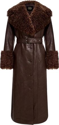 Cesare Gaspari Kunstpelz-Wintermantel - - Coats - Damen - Braun - M