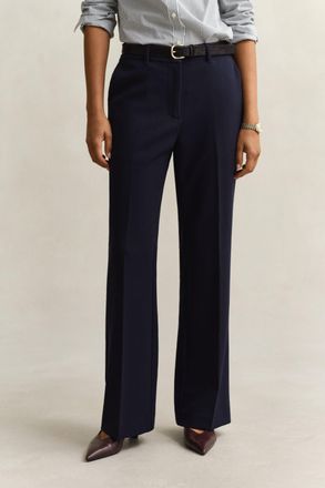 GANT Damen Slacks mit ausgestelltem Bein (32) EVENING Blau