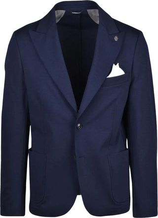 Daniele Alessandrini Homme, Vestes, Bleu, Taille: XL Giacca Stondata