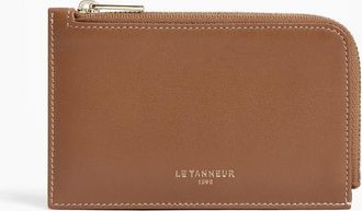 Le Tanneur Porte cartes zipp&eacute; Albertine en cuir lisse