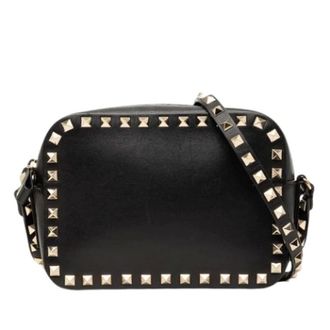 Valentino Pre-owned Sac bandouli&egrave;re clout&eacute; - Femme - Pre-owned - Noir - Taille: ONE Size