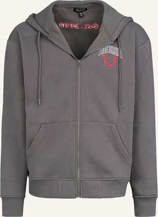 True Religion Zip-Hoodie Groovy Buddha grau