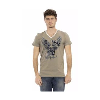 Trussardi Action Cotton T-Shirt - Homme - Tops - Vert - Taille: 2XL