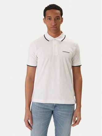 Guess Poloshirt M6RP24 KCJV1 Wei&szlig; Regular Fit