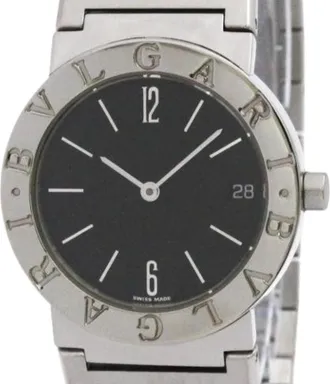 Bulgari unisex, Pre-owned, Noir, Taille: ONE Size Pre-owned Acier inoxydable montres
