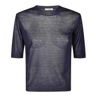 Zanone Femme, Tops, Bleu, Taille: 38 FR Giro SS T-shirt