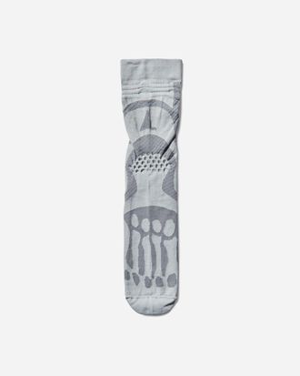 Roa Bones Logo Q-skin Technical Crew Socks Light Grey