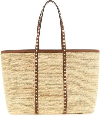 Valentino Garavani Femme, Sacs, Beige, Taille: ONE Size Rockstud Shopping Bag