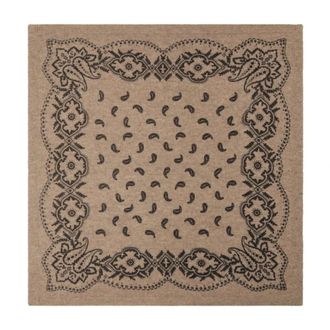 Neo Noir Adelina Paisley Strickschal - - Accessories - Damen - Beige - ONE SIZE