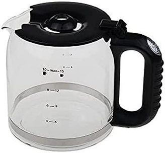 Russell Hobbs Verseuse en verre de rechange 700025 pour cafeti&egrave;re r&eacute;tro rouge, noir, cr&egrave;me (21702-56, 21701-56 21700-56)