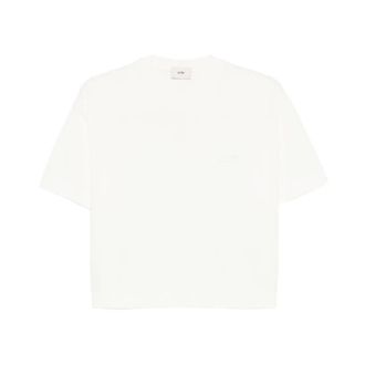 Autry Femme, Tops, Blanc, Taille: 38 FR Cotton T-Shirt