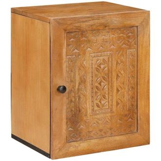 vidaXL Cabinet de salle de bain Marron clair 38 x 33.5 x 160 cm vidaXL