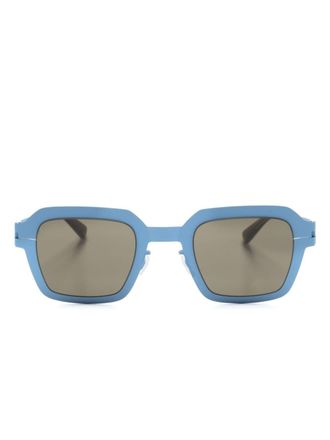 Mykita lunettes de soleil Mott &agrave; monture carr&eacute;e - Bleu