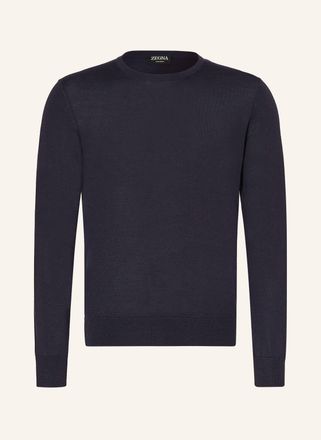 Ermenegildo Zegna Zegna Cashmere-Pullover Mit Seide blau