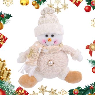 Generico Niedliche Weihnachtsmann-Puppendekoration, Weihnachtsbaum-Anhänger, Festliche Figuren, vielseitiger für Zuhause, Kamine, Partydekoration, Familientref