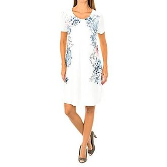 Desigual Vest_Charlotte Robe, Blanc (Blanco 1000), Medium Femme