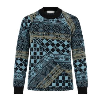Dries Van Noten Pull &agrave; col rond - Homme - Pulls - Multicolore - Taille: M