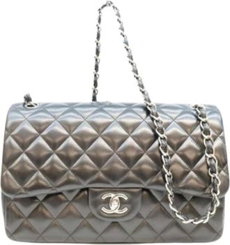 Chanel Pre-owned Sac bandouli&egrave;re vintage - Femme - Pre-owned - Gris - Taille: ONE Size