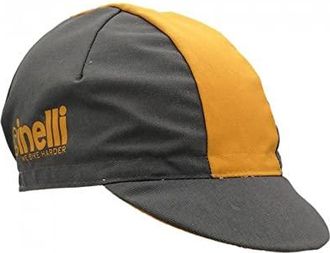 CINELLI We Bike Harder Bonnet de Cyclisme, Ligne Jaune, Taille Unique Mixte