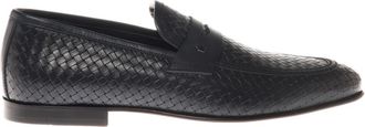 Baldinini Homme, Chaussures, Bleu, Taille: 45 EU Loafer in woven print leather blue