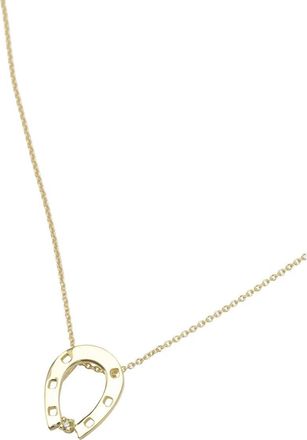 Aliita Halskette - 9Kt Gold Horseshoe Necklace With Diamond Accents - Gr. unisize - in Mehrfarbig - f&uuml;r Damen