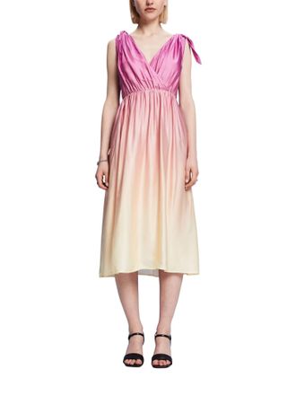 Esprit Damen 043EO1E318 Kleid, 773/PASTEL Yellow 4, 36