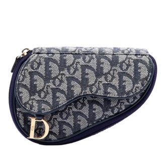 Dior Pre-owned Vintage Canvas Pouch - - Pre-owned - Damen - Blau - ONE SIZE