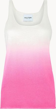 Kujten Débardeur femme cachemire & soie dip dye - Débardeur Sof Dip Dye