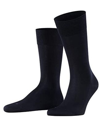 Falke Sensitive Malaga, Chaussettes Homme, Coton, Bleu (Dark Navy 6370), 43-46 (1 Paire)