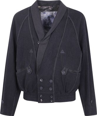 Ziggy Chen Cropped Shawl Collar Jacket