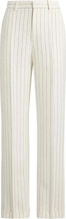 Ralph Lauren Femme, Pantalons, Blanc, Taille: 34 FR Straight Pantalons