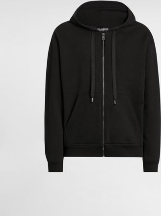 Dolce & Gabbana Brushed Hooded Sweatshirt - Mann Sweatshirts Schwarz 46