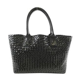 Bottega Veneta Pre-owned Caba Enamel Handbag - - Pre-owned - Damen - Schwarzk - ONE SIZE