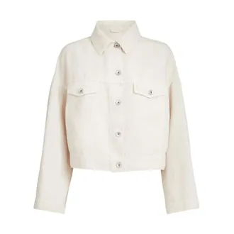 Brunello Cucinelli Damen, Jacken, Wei&szlig;, SGr&ouml;&szlig;e