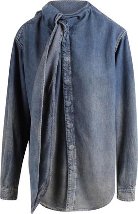 Diesel Femme, Blouses et Chemises, Bleu, Taille: 42 FR Nancy Denim Shirt