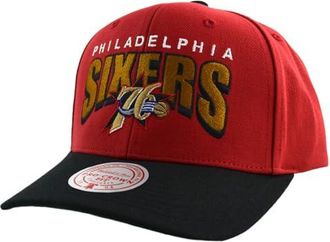 Mitchell & Ness NBA Boom Text Pro Casquette Snapback Philadelphia 76ers rouge/noir, rouge, taille unique