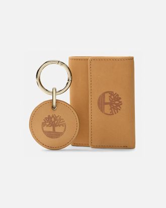 Timberland Trifold-Brieftasche mit Anh&auml;nger in Gelb, Gelb