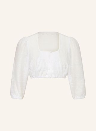 Sportalm Dirndlbluse Mit 3/4-Arm weiss