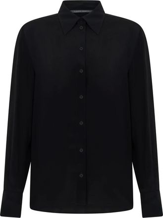 Alberta Ferretti Femme, Blouses et Chemises, Noir, Taille: 44 FR Chemise classique &agrave; manches longues